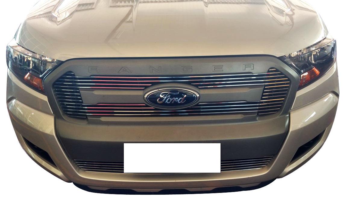 DA295 - ENJOLIVEUR AVANT CALANDRE INOX FORD RANGER 2016+ FORD RANGER