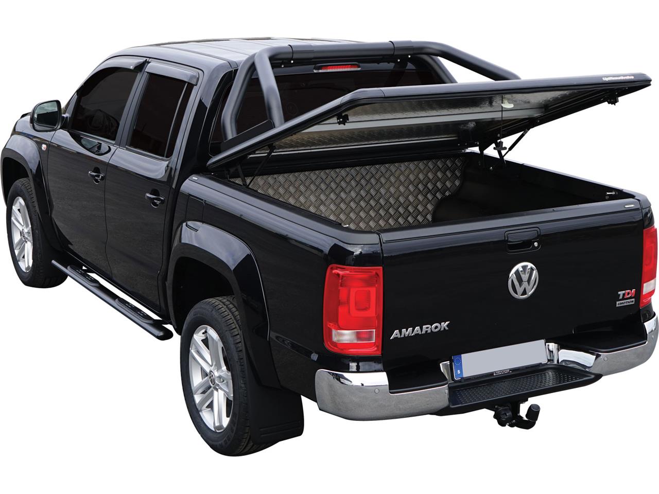 EVO400B - TONNEAU COVER ALU NOIR VOLKSWAGEN AMAROK DOUBLE CAB 2010 ...