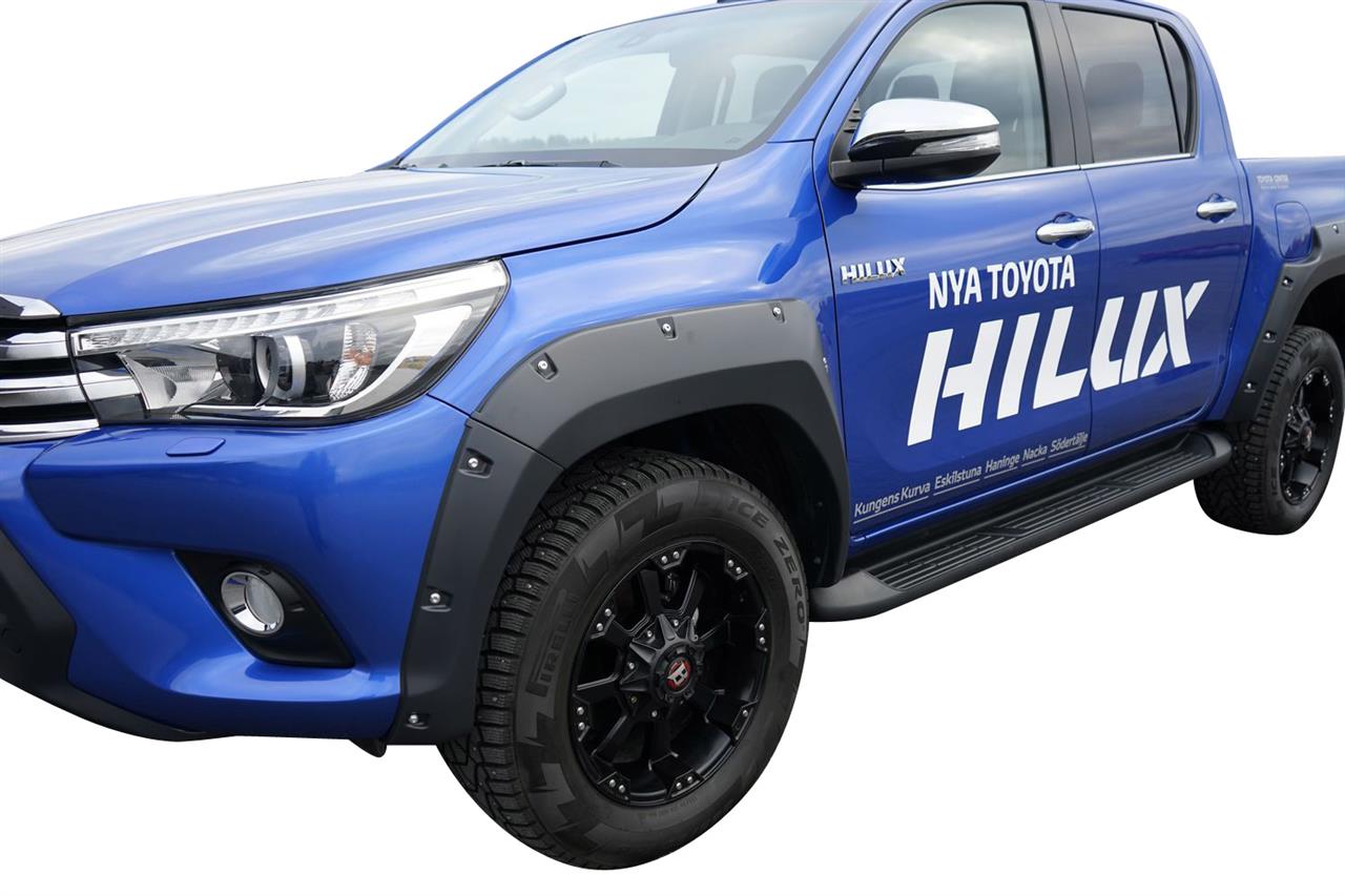FF450 - ELARGISSEURS D'AILES + RIVETS TOYOTA HILUX 2016/2018 DOUBLE CAB ...
