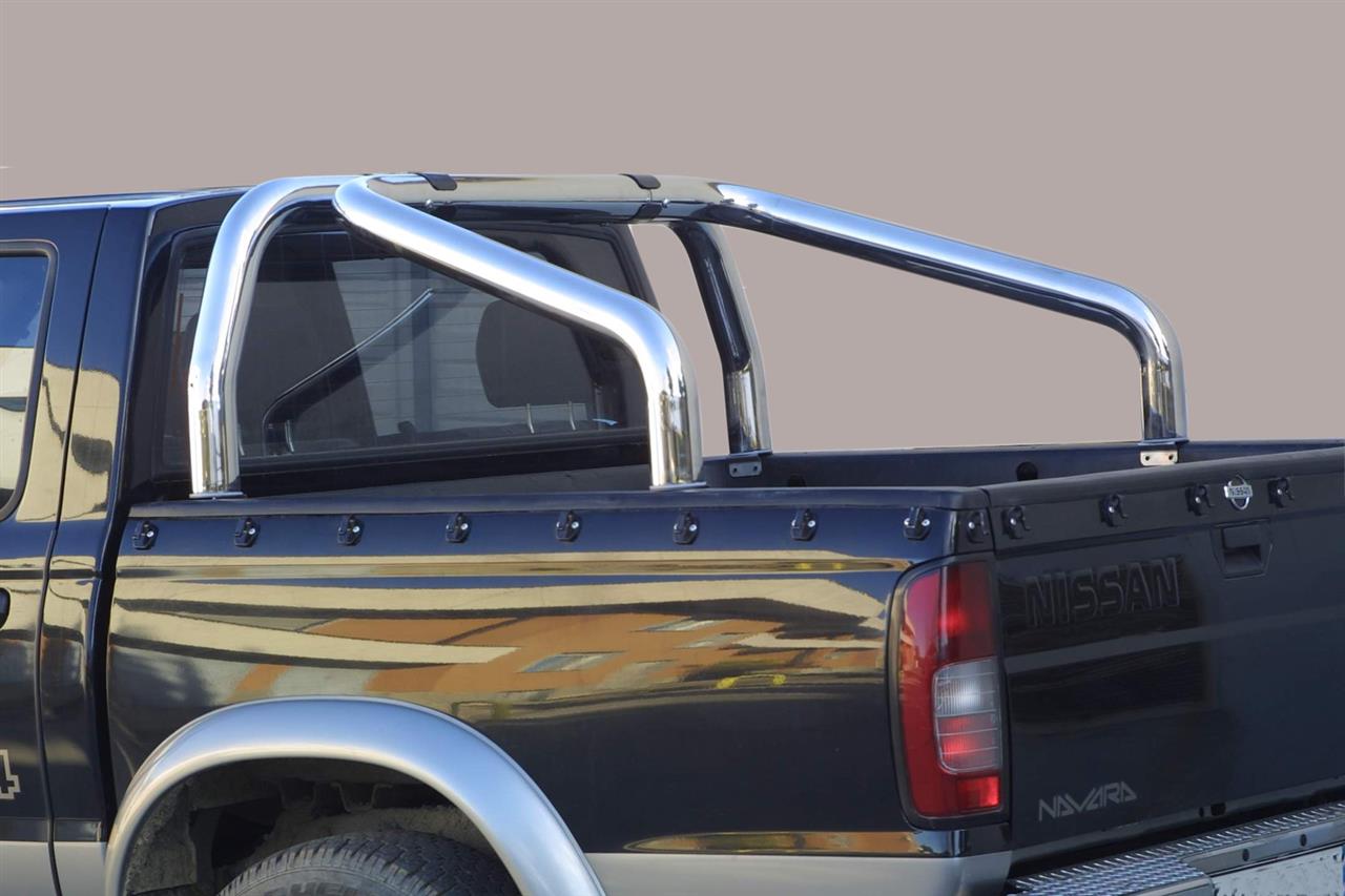 RLS286IX - ROLL BAR INOX DBL TUBE Ø 76 NISSAN PICKUP 98/05 (FIXATION ...